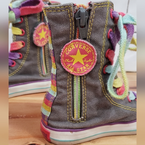 Converse | Shoes | Toddler Converse All Star Chuck Taylor Rainbow High ...